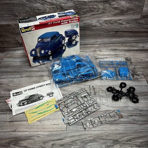 Revell '37 Ford Convertible With Trailer Model Kit 1:24 NIP | eBay