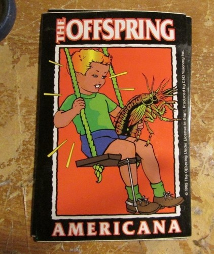 OFFSPRING STICKER COLLECTIBLE RARE VINTAGE 1998 METAL LIVE WINDOW DECAL ...