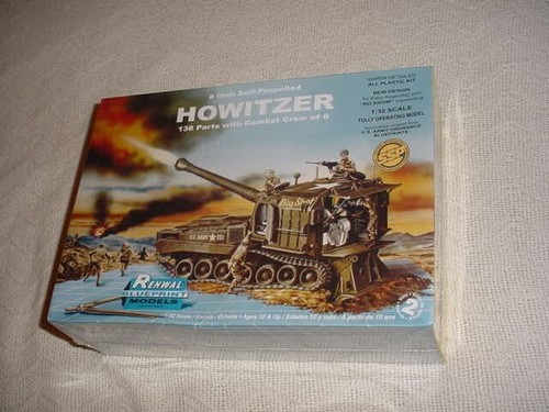 Revell Renwal Blueprint Howitzer w/ Crew , 1:32 , Model Kit # 85-7855 ...
