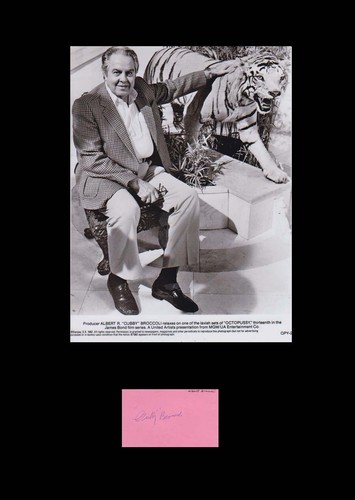 ALBERT "CUBBY" BROCCOLI (+) 007 JAMES BOND PRODUCER AUTOGRAPH SIGNED ...