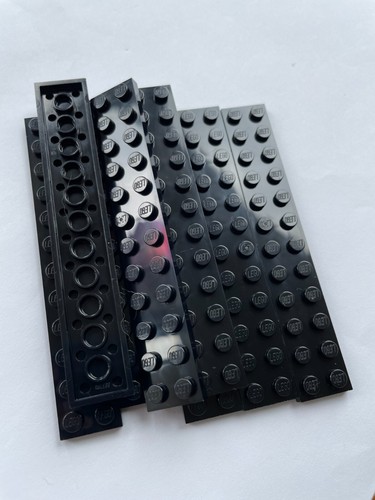 LEGO- NEW-#2445-BLACK- 2 X 12 PLATE-10 PIECES | eBay