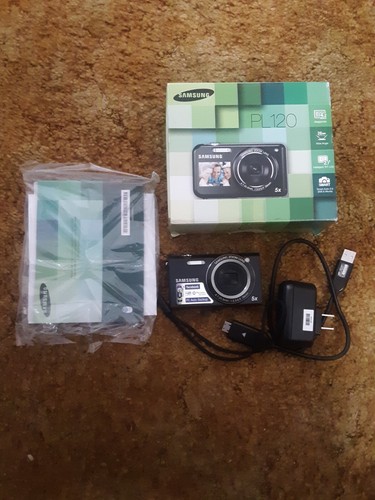 Samsung PL Series PL120 14.2MP Digital Camera Black 2.7 LCD w/ Battery ...