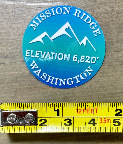 MINI Mission Ridge Sticker Decal 1" Mountain Ski Washington Resort ...