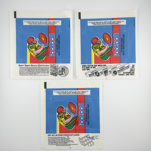 1979 TOPPS FOOTBALL WAX WRAPPERS / LOT OF 3 - VINTAGE NFL ~~ RARE!!! 🏈 ...