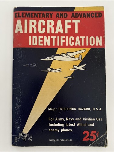 1942 Elementary and Advanced Aircraft Identification Book US German ...