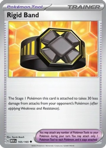 Pokemon Rigid Band - 165/165 - Uncommon NM-Mint Scarlet & Violet - 151 ...