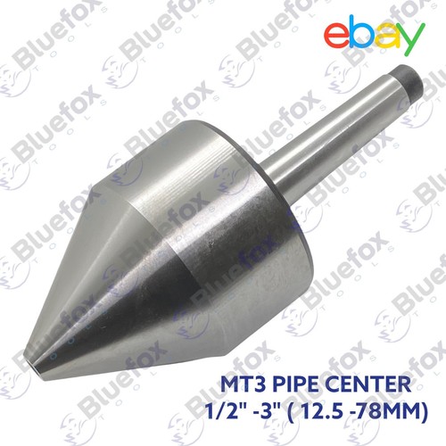 MT3 Revolving Live Center Pipe Tube Centre Bull Nose Capacity 1/2" to 3 ...