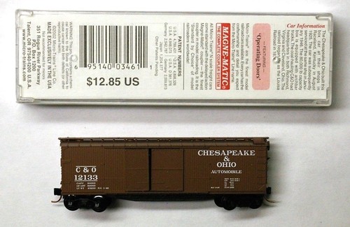 MTL Micro-Trains 43070 Chesapeake and Ohio C&O 12133 40 foot wood ...