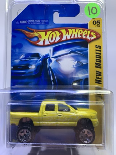 Hot Wheels Diecast 1:64 2007 New Models Dodge Ram 1500 Yellow K-Mart ...