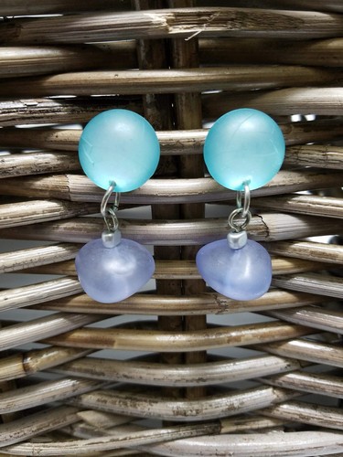 Vintage Amy Jo Gladstone New York 1980’s Glass Bead Dangle Clip On Earrings WOW | eBay