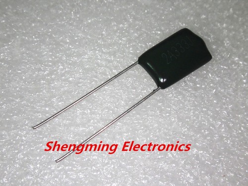100pcs 2A333J 100V 0.033UF 33NF Polyester Film Capacitor 2A333 | eBay