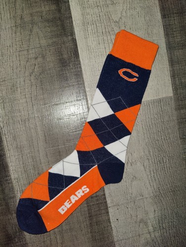 Chicago Bears Mens Argyle NFL Team Crew Dress Socks Large | eBay