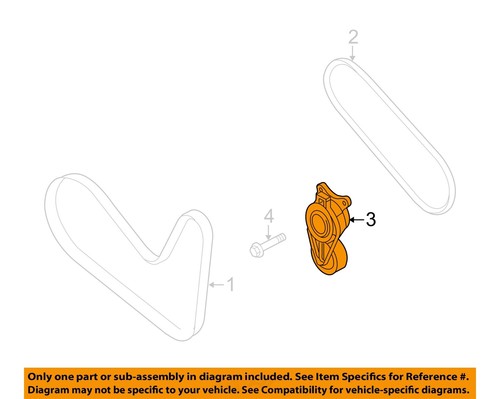 FORD OEM 07-20 Continental Cooling Belts Pulleys-Belt Tensioner ...
