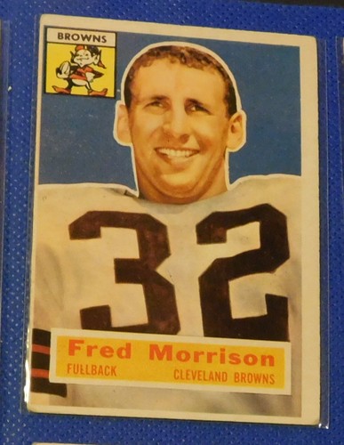 1956 Topps Football Fred Morrison Fullback Clev Browns | eBay