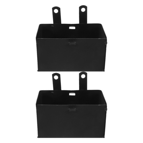 2 Pcs Motorcycle Battery Holder: 4.8" x 3" Metal Battery Tray ...