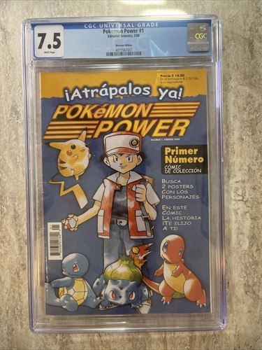 Spanish Nintendo Pokemon Power 1 CGC 7.5 1 On Census Extremely Rare In ...