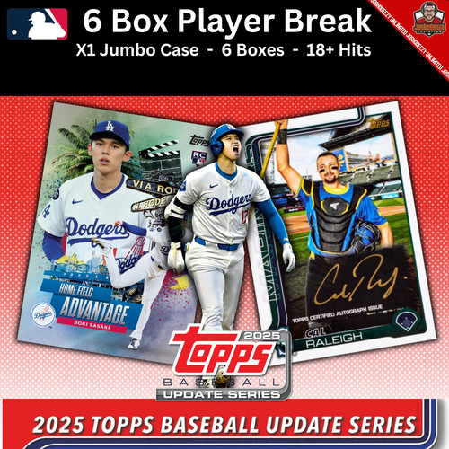 JOSH NAYLOR 2025 Topps Update Baseball Jumbo Player Break 6 Box 1 Case ...