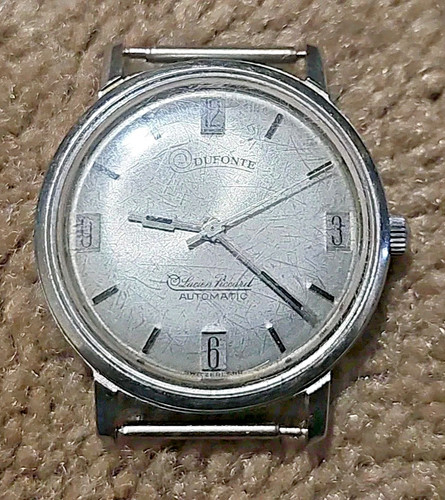 Vintage DuFonte Lucien Piccard Men's Automatic Watch Swiss 17J Runs ...