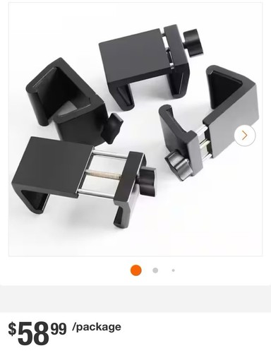 Angel Sar Adjustable Aluminum Patio Furniture Clips-Tube Length 1-2.5 ...
