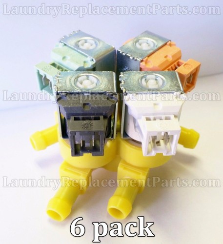 824069- 6 PACK 4 WAY WATER VALVE FOR GEN 6 WASCOMAT & ELECTROLUX ...