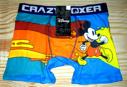 MENS CRAZY BOXER DISNEY MICKEY MOUSE BOXER BRIEF SIZE L (36/38) | eBay