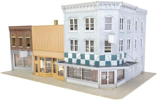 Walthers Cornerstone 933-4044 HO Scale Merchant's Row VII - Kit - 10-1/ ...