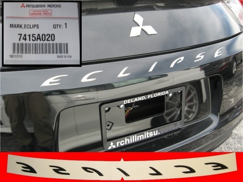 Mitsubishi OEM 06-11 Eclipse Rear-emblem Badge Nameplate 7415A020 for ...