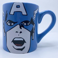 NEW DISNEY STORE Sculptured Captain America Ceramic Coffee Mug Cup ...