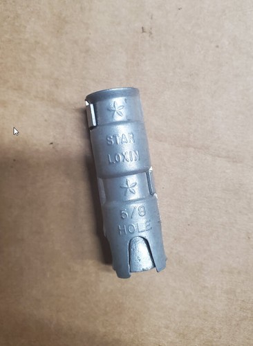 Lot of 5 -5/8 Star Loxin concrete Anchors 1/2" hole | eBay