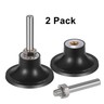 Two 2 inch ROLL LOCK HOLDER / MANDREL Disc Pad MADE IN USA Heavy Duty 1 ...