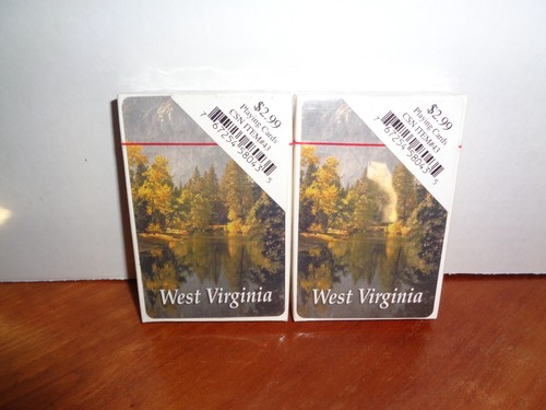 2 New Complete Decks of Playing Cards West Virginia Sealed Free ...