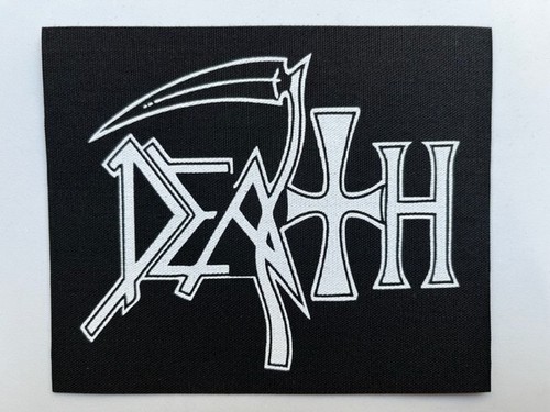 Death Cloth Patch Sew On Badge Metal Rock Approx 4" X 5" (CP180) | eBay