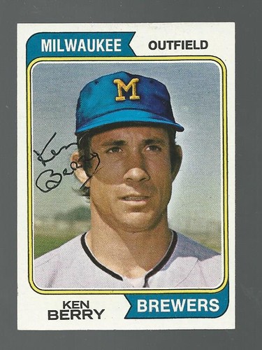 Ken Berry Signed Auto 1974 Topps #163 Baseball Card Autograph | eBay