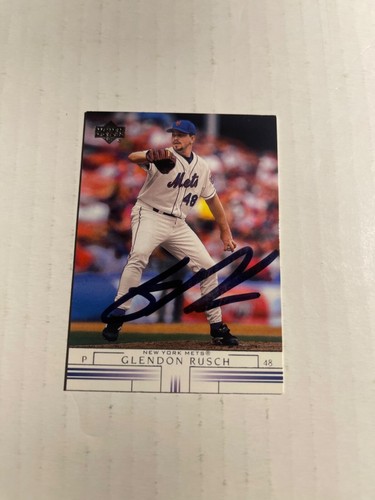 New York Mets GLENDON RUSCH Signed Card | eBay