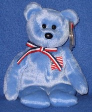 America the Bear - Blue - Beanie Buddies - Beaniepedia