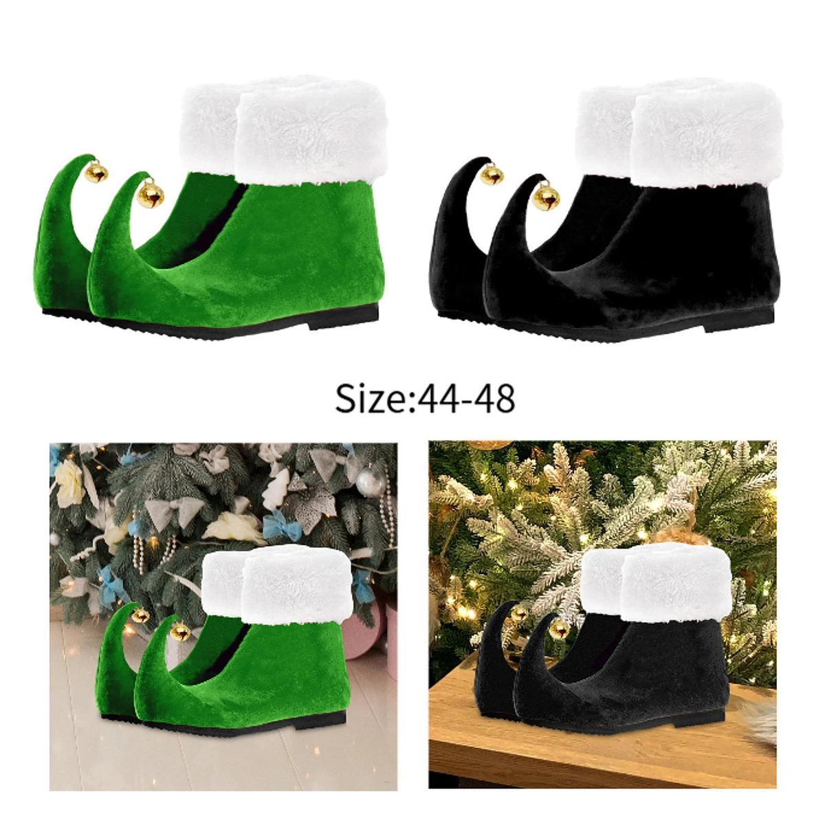Grinch Shoes Adults Christmas Elf Slippers Mens Womens Unisex Novelty ...