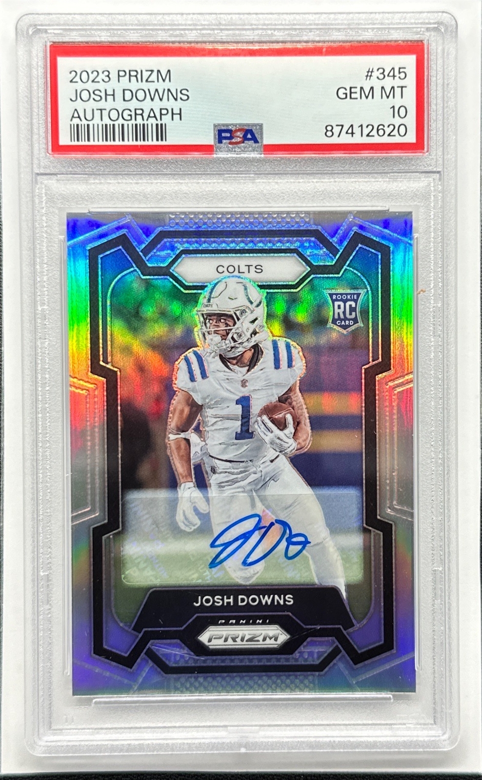 Josh Downs 2023 Prizm #345 Rookie Autographs - Silver Price Guide ...