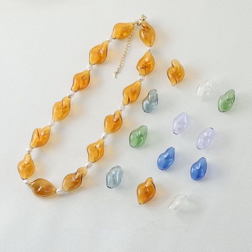 10pcs Rhombus Transparent Glass Bead, Diamond Glass Bead,DIY Lampwork ...