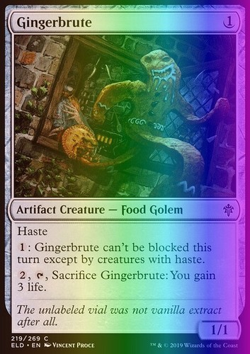 MTG Magic the Gathering Gingerbrute (219/533) Throne of Eldraine LP FOIL | eBay