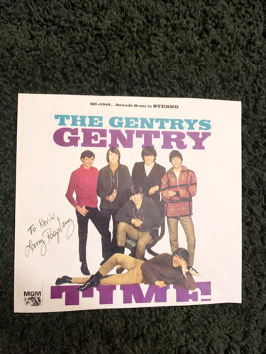 The Gentry's Vocalist Larry Raspberry Autographed Photo Of Their LP ...