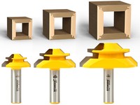 4 Bit Vertical Raised Panel Router Bit Set - 1/2" Shank - Yonico 12404 ...