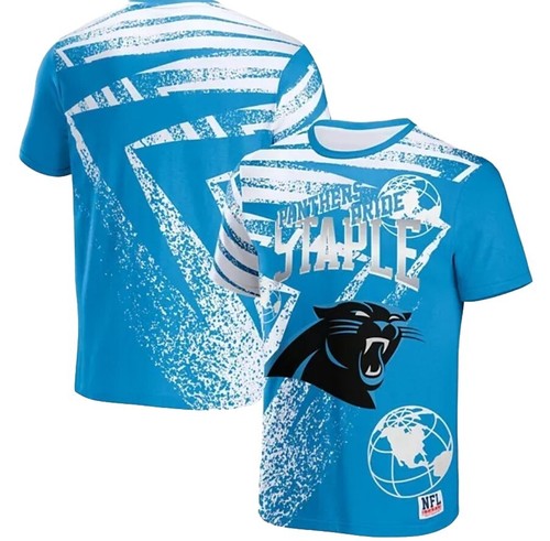 Men's Carolina Panthers NFL X Staple Team Slogan Shirt Size Small | eBay