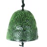 Japanese Wind Chime Furin Nambu Cast Iron Iwachu Green Temple Bell Made ...