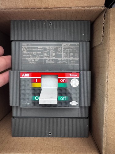 ABB T3N225TWA CIRCUIT BREAKER SACE T3N TMAX 225A 3P W/AUXILLARY AUX ...
