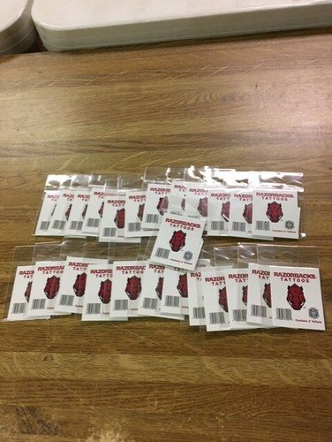 ARKANSAS RAZORBACK TATTOO SETS (25) | eBay