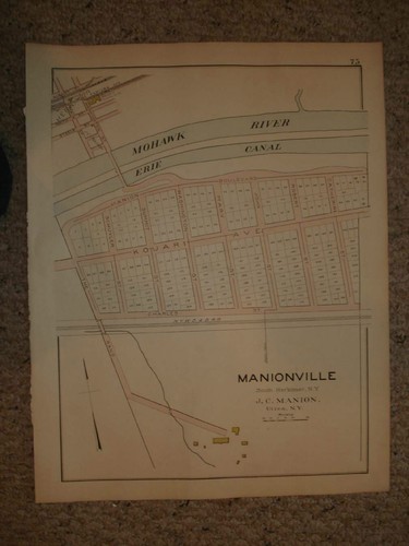 MIDDLEVILLE NEWPORT JORDANVILLE NEW YORK ANTIQUE MAP NR | eBay