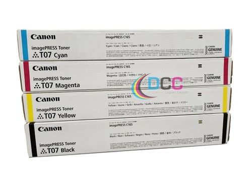Genuine Canon T07 Toner Cartridges Set imagePress Lite C165 / C170 ...