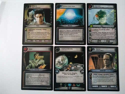 Star Trek ccg Call to Arms M/NM 6 card lot - Locutus, Gomtuu Shock Wave ...