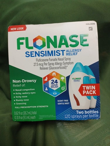 NEW TWIN PACK - FLONASE SENSIMIST Allergy Relief - 120 Sprays per ...