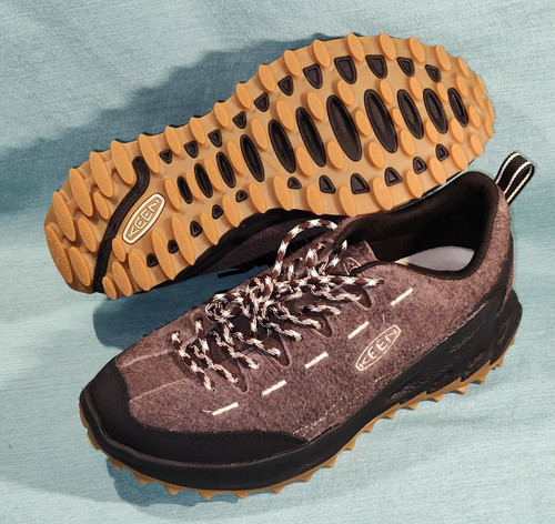 NEW Keen Jasper Zionic Low Hiking Trail Shoes Brown Java Furry Suede ...